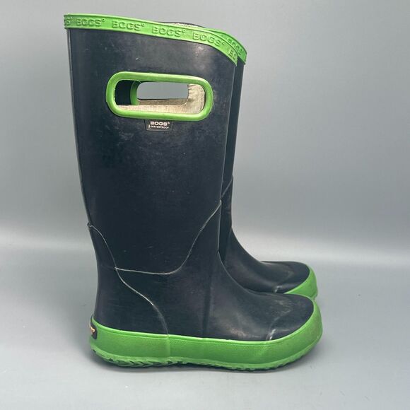 Bogs | Shoes | Bogs Kids 3 Black Rain Season Boots Pullon Round Toe ...